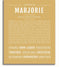 Marjorie | Name Art Print – Name Stories