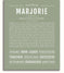 Marjorie | Name Art Print – Name Stories