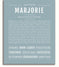 Marjorie | Name Art Print – Name Stories
