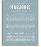 Marjorie | Name Art Print – Name Stories