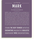 Mark | Name Art Print – Name Stories