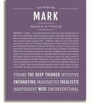 Mark | Name Art Print – Name Stories