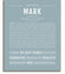 Mark | Name Art Print – Name Stories