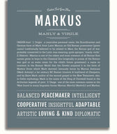 Markus | Name Art Print – Name Stories