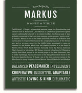 Markus | Name Art Print – Name Stories