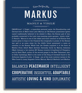 Markus | Name Art Print – Name Stories