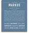 Markus | Name Art Print – Name Stories