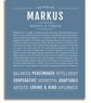 Markus | Name Art Print – Name Stories
