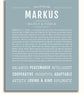 Markus | Name Art Print – Name Stories