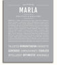 Marla | Name Art Print – Name Stories