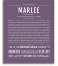 Marlee | Name Art Print – Name Stories