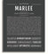 Marlee | Name Art Print – Name Stories