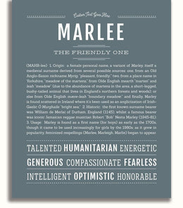 Marlee | Name Art Print – Name Stories