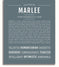 Marlee | Name Art Print – Name Stories