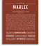 Marlee | Name Art Print – Name Stories