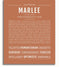 Marlee | Name Art Print – Name Stories