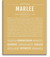 Marlee | Name Art Print – Name Stories