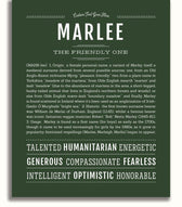 Marlee | Name Art Print – Name Stories