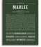 Marlee | Name Art Print – Name Stories