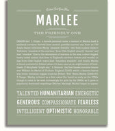 Marlee | Name Art Print – Name Stories