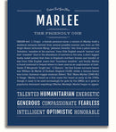 Marlee | Name Art Print – Name Stories