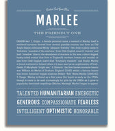Marlee | Name Art Print – Name Stories