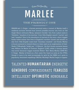 Marlee | Name Art Print – Name Stories