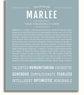 Marlee | Name Art Print – Name Stories