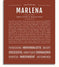 Marlena Personalized Name Meaning Art Prints – Name Stories