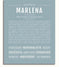 Marlena Personalized Name Meaning Art Prints – Name Stories