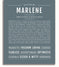 Marlene Personalized Name Meaning Art Prints – Name Stories