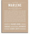Marlene | Name Art Print – Name Stories