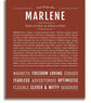 Marlene | Name Art Print – Name Stories