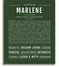 Marlene Personalized Name Meaning Art Prints – Name Stories