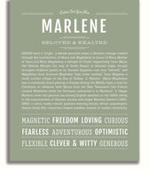 Marlene | Name Art Print – Name Stories