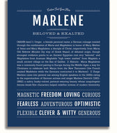 Marlene | Name Art Print – Name Stories