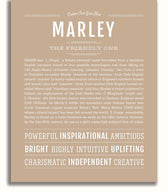 Marley (female) | Name Art Print – Name Stories