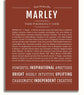 Marley (female) | Name Art Print – Name Stories