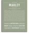 Marley Personalized Name Meaning Art Prints – Name Stories