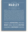 Marley (female) | Name Art Print – Name Stories