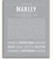 Marley (male) | Name Art Print – Name Stories
