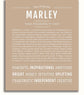 Marley (male) | Name Art Print – Name Stories