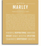 Marley (male) | Name Art Print – Name Stories