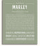 Marley Personalized Name Meaning Art Prints – Name Stories