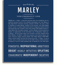 Marley (male) | Name Art Print – Name Stories