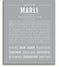 Marli | Name Art Print – Name Stories