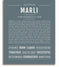 Marli | Name Art Print – Name Stories