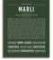 Marli | Name Art Print – Name Stories