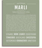 Marli | Name Art Print – Name Stories
