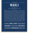 Marli | Name Art Print – Name Stories